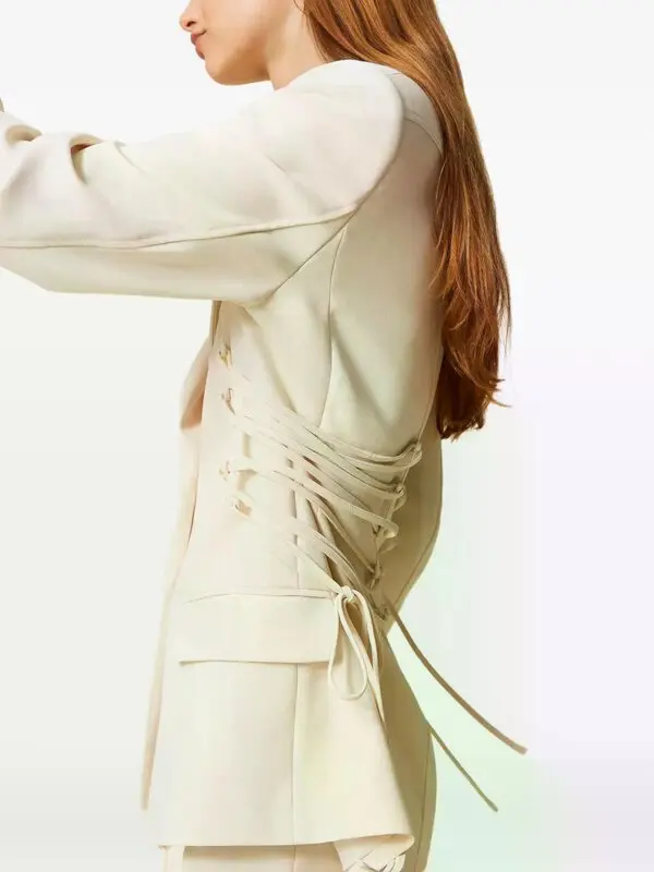TWINSET Lace-up Blazer - Neutrals