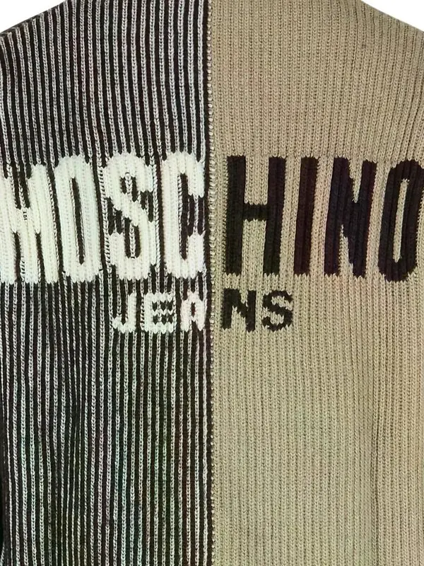 Moschino Two-tone Ribbed Cardigan