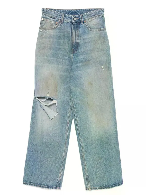 Vetements Distressed Baggy Jeans