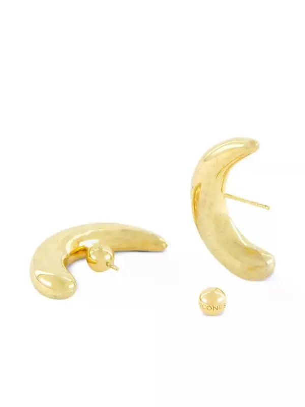 PANCONESI Half Moon Hoop Earrings