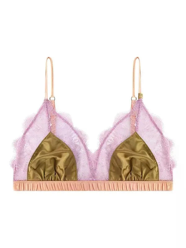 Love Stories Lace-trimmed Bra - Green