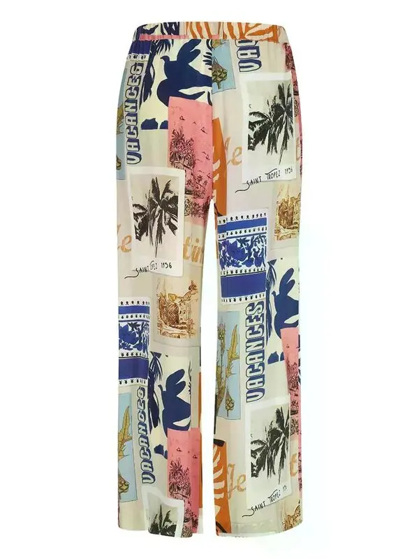Max Mara Geometric Print Trousers