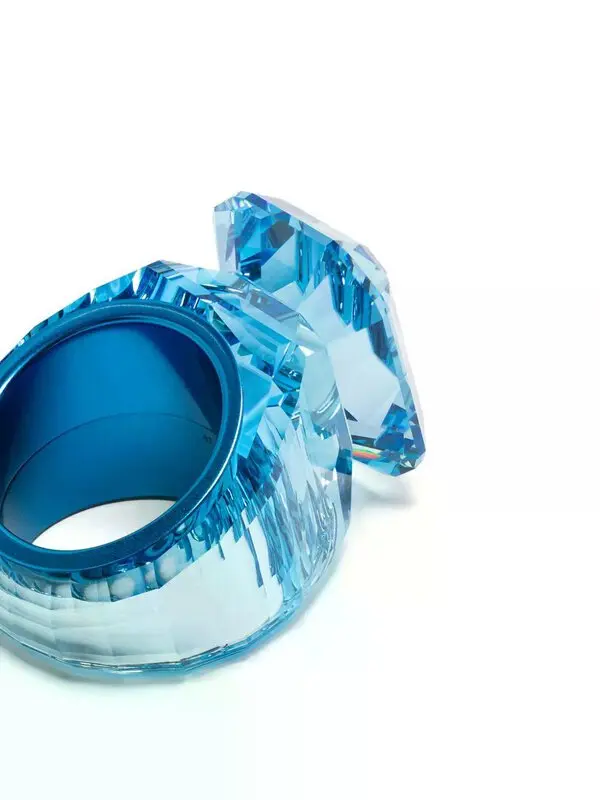 SWAROVSKI Lucent Crystal Cocktail Ring - Blue