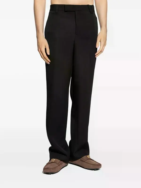 Versace Wool Button Fly Trousers