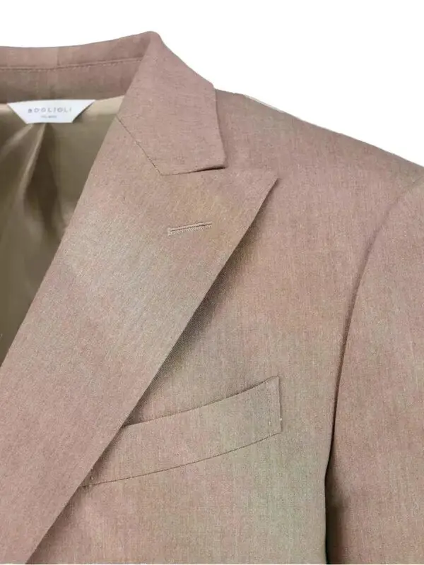 Boglioli Detailed Double-breasted Suit - Neutrals