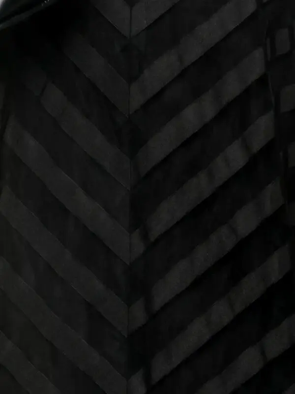 P.a.r.o.s.h Chevron Striped Midi Skirt