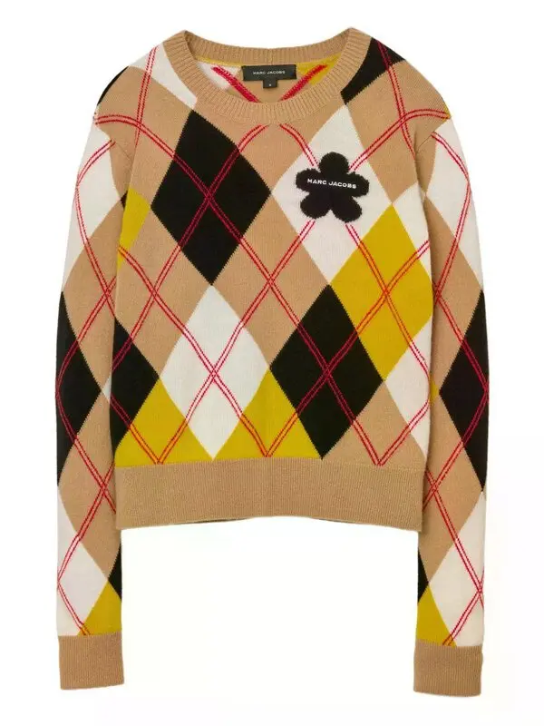 Marc Jacobs Flower-embellished Sweater - Brown