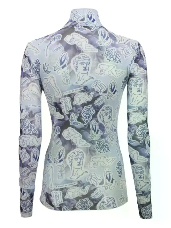 Baum Und Pferdgarten Graphic Print Turtleneck Top