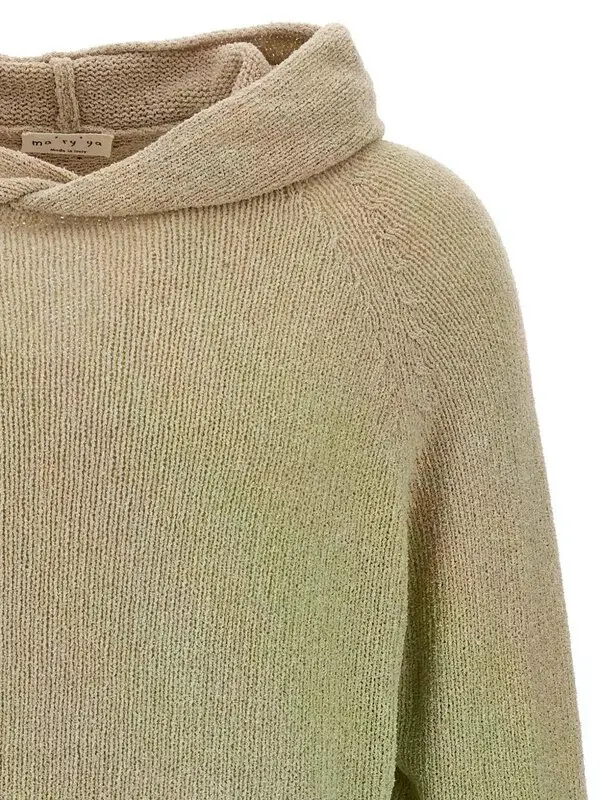 MA'RY'YA Hooded Side-split Sweater