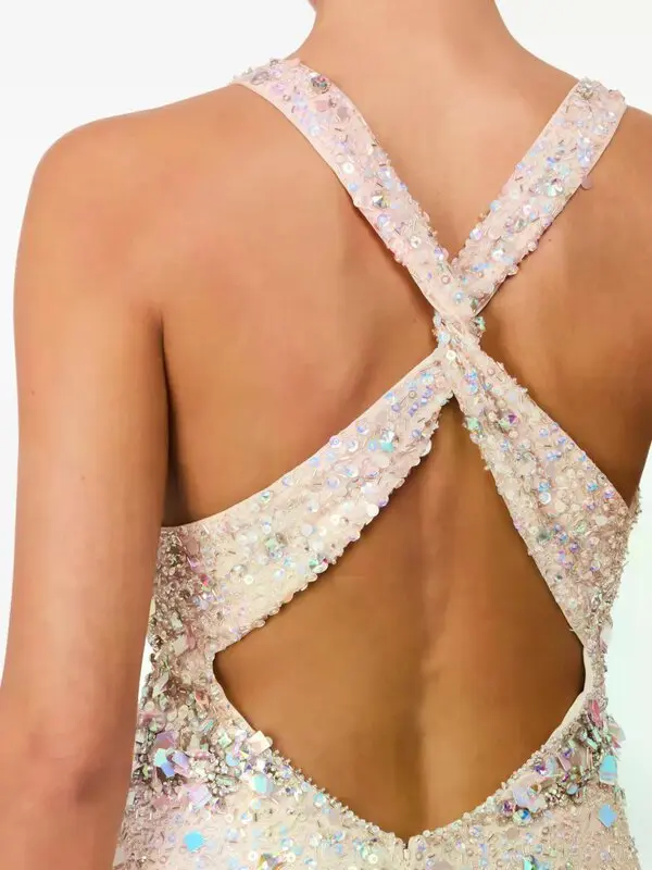 Jenny Packham Sequin Embellished Mini Dress