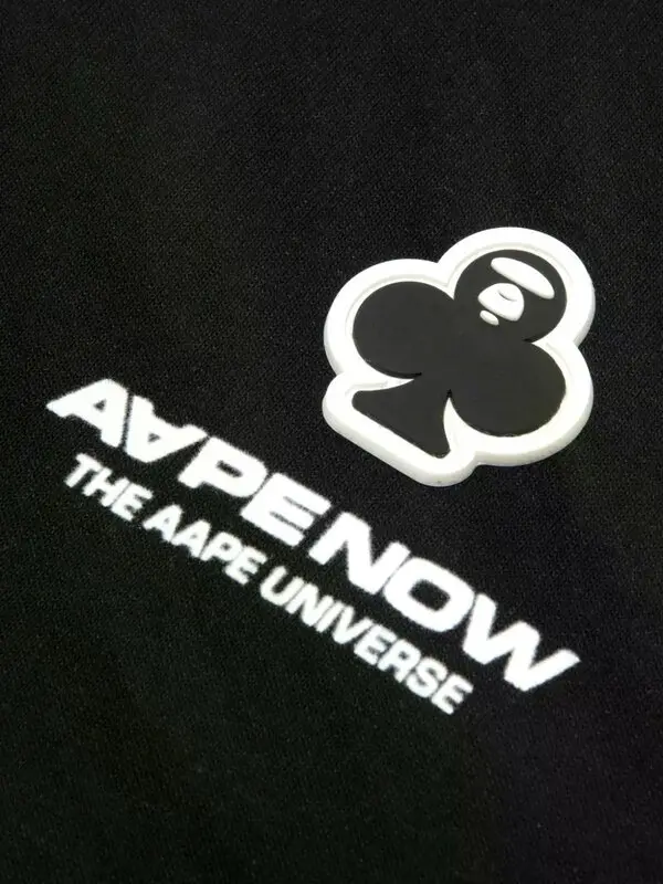 AAPE BY *A BATHING APE Logo-detailed Hoodie - Black