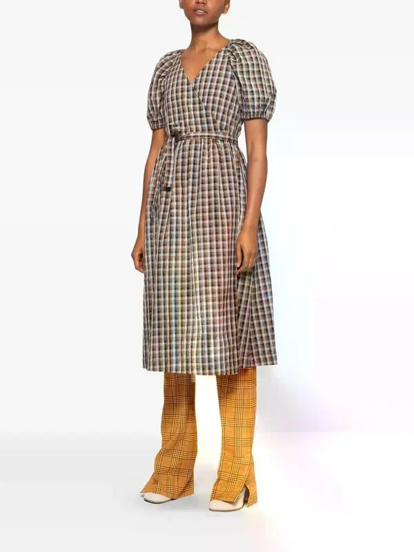 Baum Und Pferdgarten Gingham Midi Dress