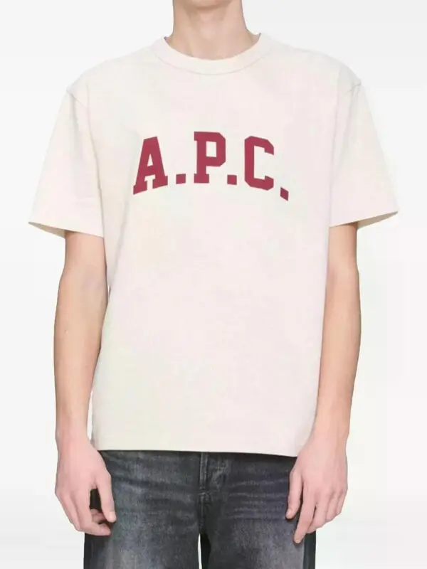 A.p.c. Logo Print Cotton T-shirt