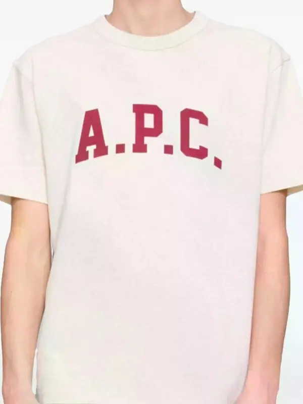 A.p.c. Logo Print Cotton T-shirt