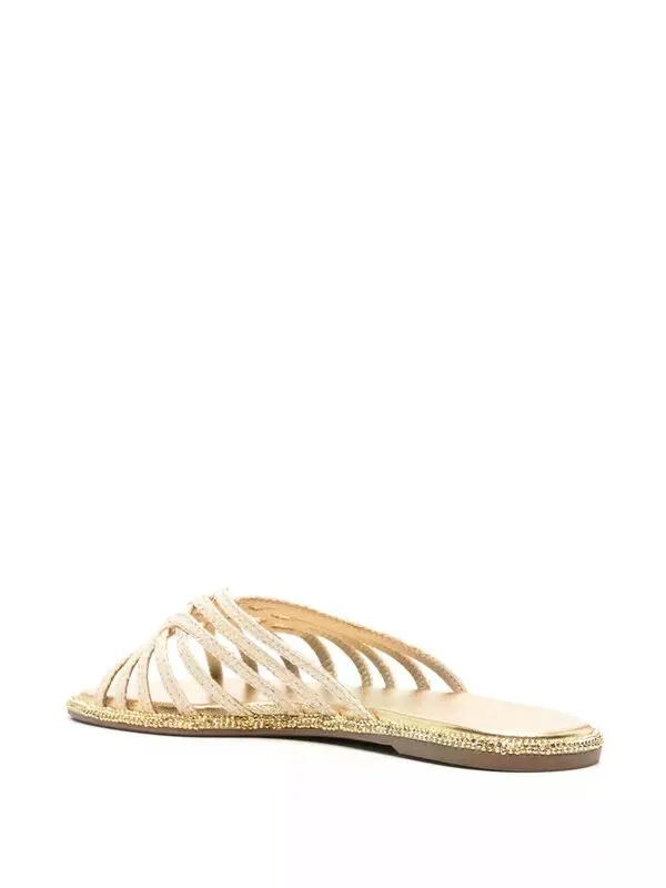 LE SILLA Embrace Raffia Flat Sandals