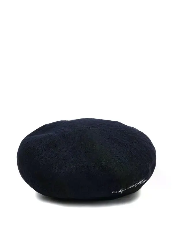 NEIGHBORHOOD Embroidered Cotton-blend Beret - Blue