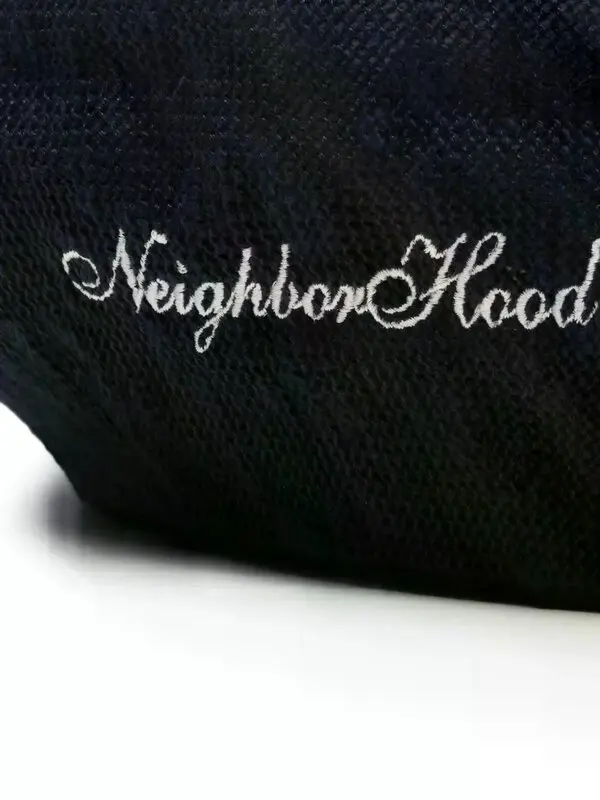NEIGHBORHOOD Embroidered Cotton-blend Beret - Blue