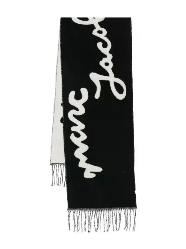 Marc Jacobs Marc Is Joy Fringed Scarf - Black