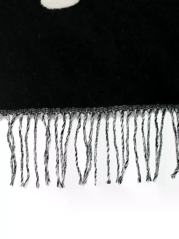 Marc Jacobs Marc Is Joy Fringed Scarf - Black