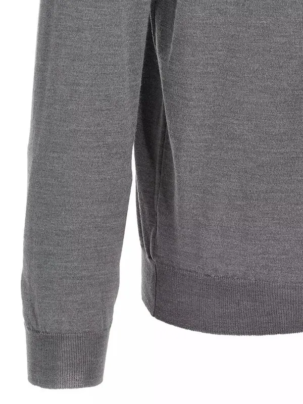 ZANONE Long-cuffed Polo Shirt - Grey