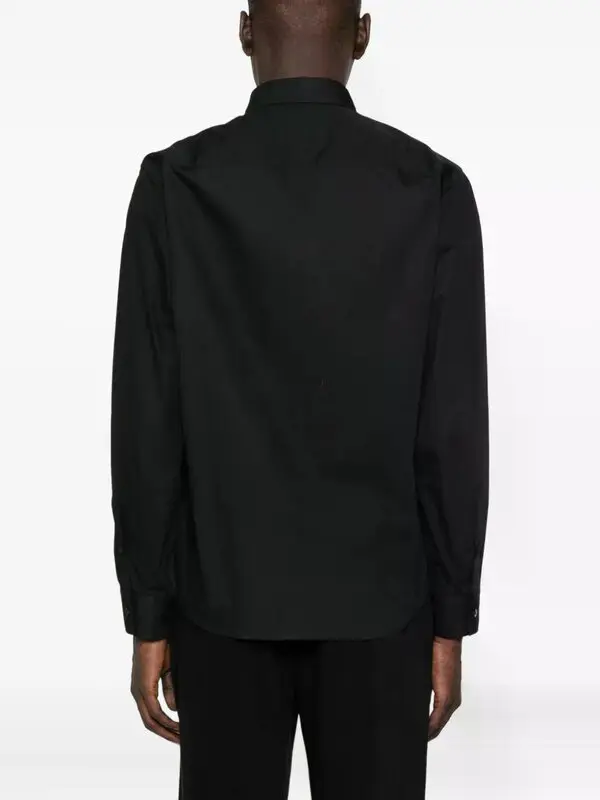 Versace Logo-plaque Cotton Shirt