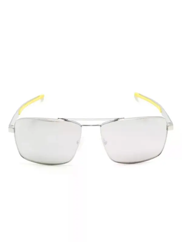 SCUDERIA FERRARI Pilot-frame Sunglasses - Silver