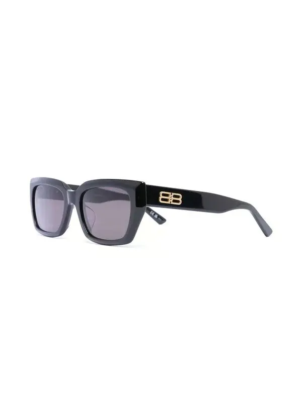 Balenciaga Logo Square-frame Sunglasses