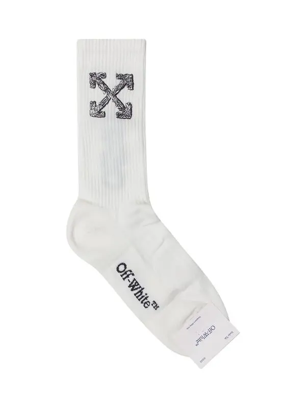 Off-White Arrow Socks - White