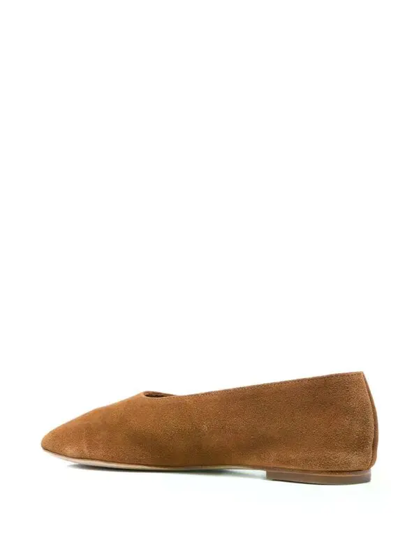 Staud Suede Ballet Flats - Brown