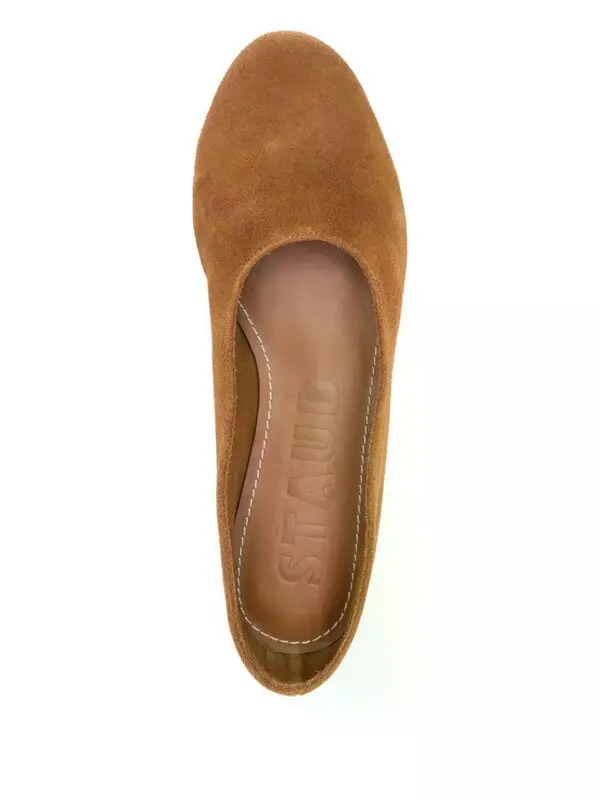 Staud Suede Ballet Flats - Brown
