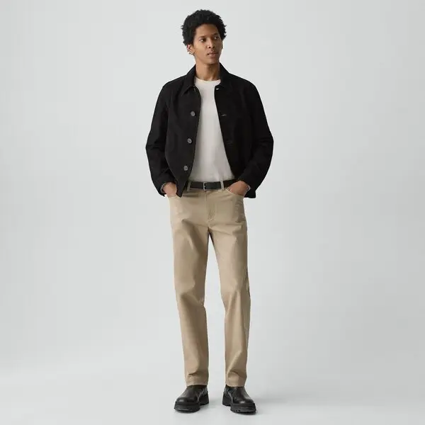 Theory Standard Fit 5-pocket Twill Stretch Pant - Feather