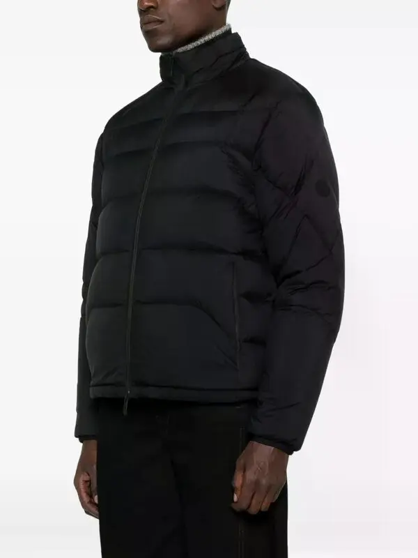 Moncler Quilted Zip-up Jacket - Black