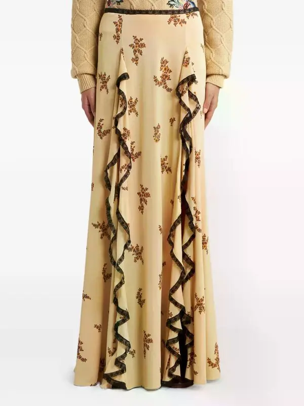 Etro Floral-print Maxi Skirt