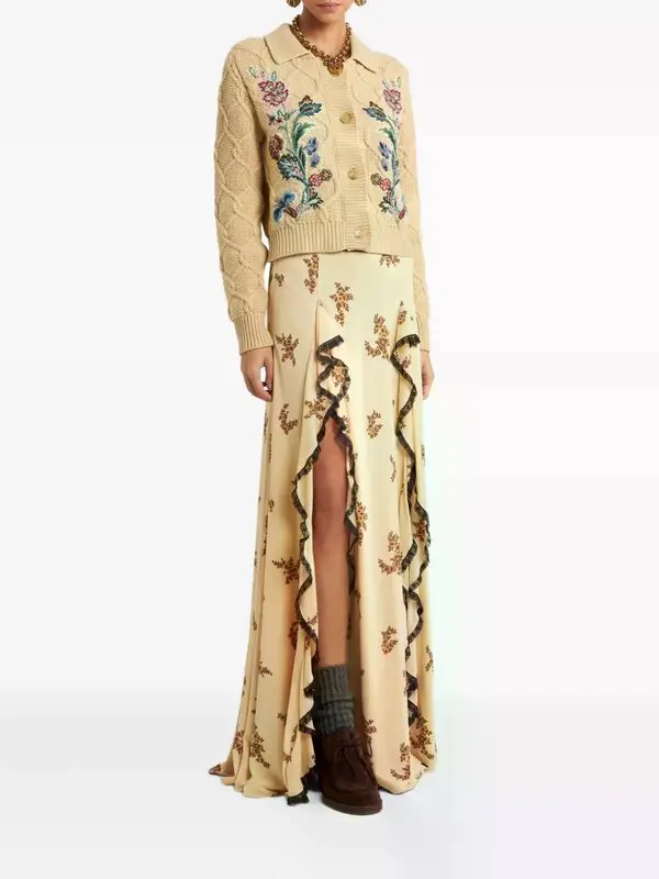 Etro Floral-print Maxi Skirt