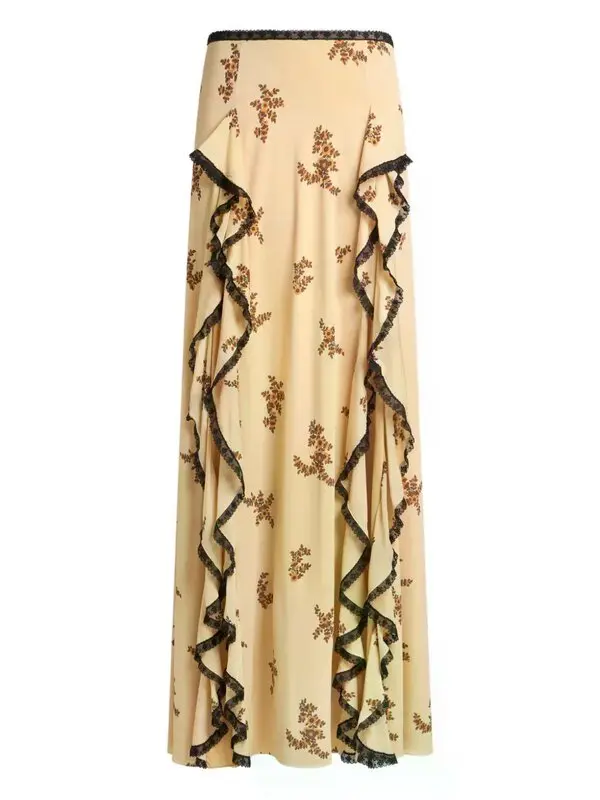 Etro Floral-print Maxi Skirt