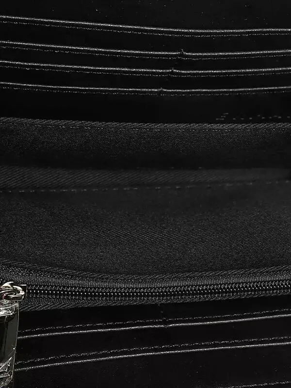 Ermanno Scervino Quilted Geometric Zip-around Wallet