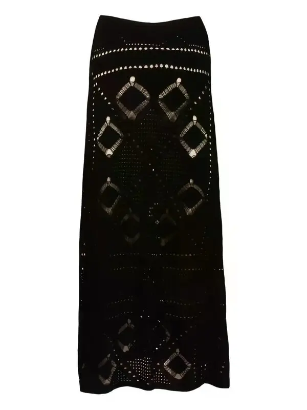 AKEP Crochet-pattern Midi Skirt