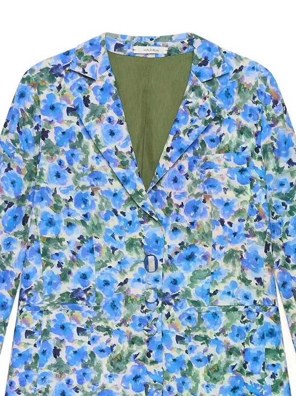 Malìparmi Floral-print Blazer - Blue