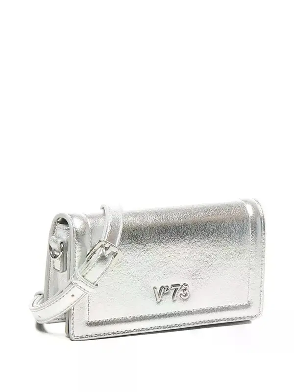 V°73 Metallic-effect Flap Shoulder Bag