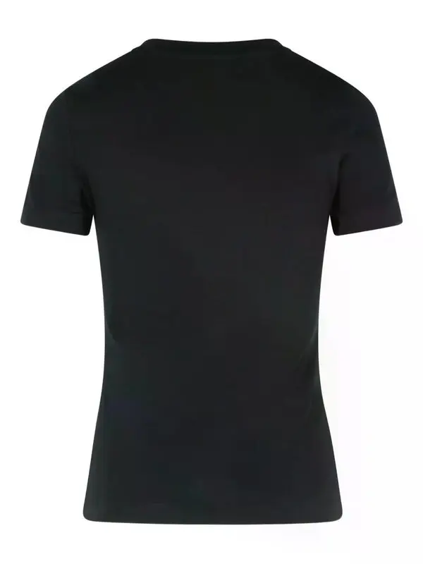 Moschino Logo-print Cotton T-shirt - Black