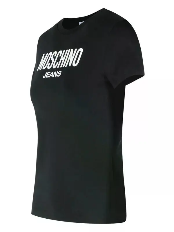Moschino Logo-print Cotton T-shirt - Black