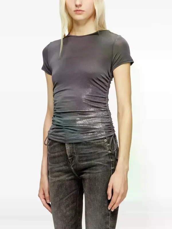 DIESEL® Metallic-detail Cinched Top - Grey
