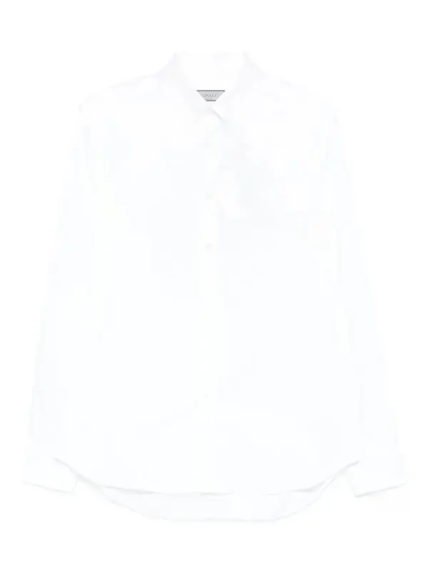 Canali Long-sleeve Cotton Shirt - White