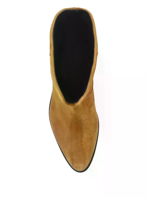 Isabel Marant Étoile Metallic-toe Cowboy Boots - Brown