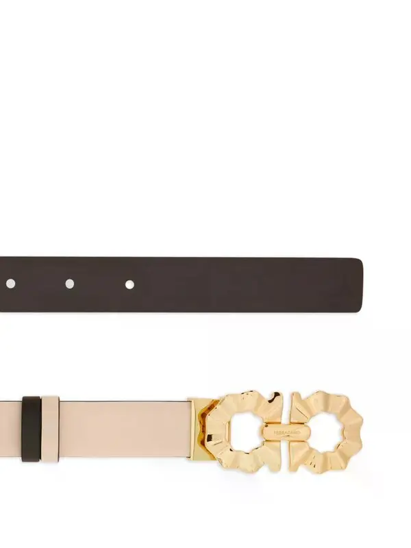 FERRAGAMO Gancini-buckle Reversible Belt - Pink
