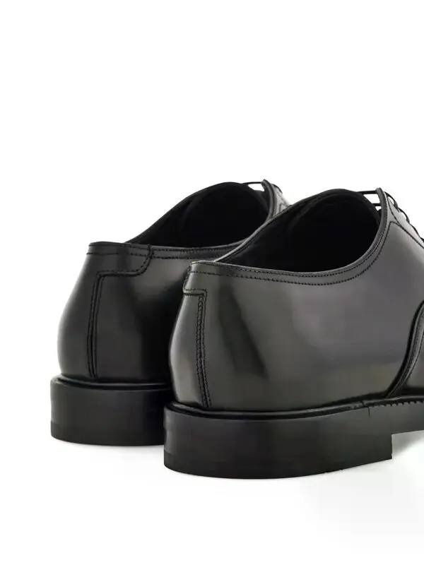 FERRAGAMO Double-stitched Leather Derby Shoes