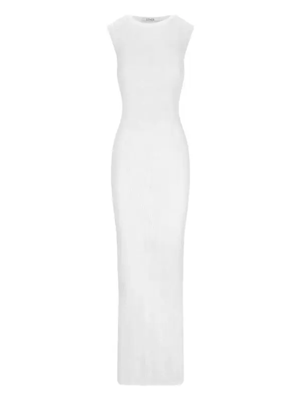 ETHER Tiaki Side-slit Ribbed Maxi Dress