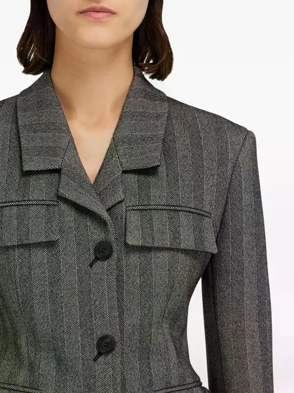 FERRAGAMO Flap-pockets Blazer - Black
