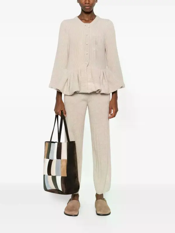 Max Mara Ribbed Cashmere Trousers
