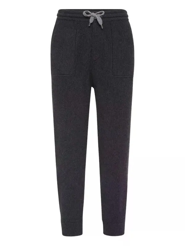 Brunello Cucinelli Ribbed Knit Track Pants